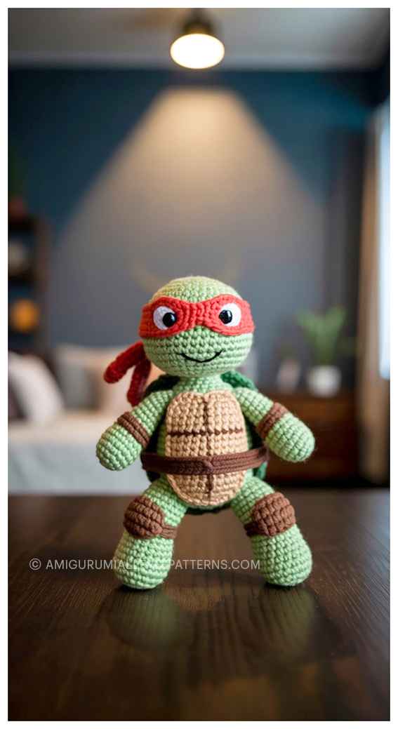 Amigurumi Ninja Turtles Crochet Free Pattern