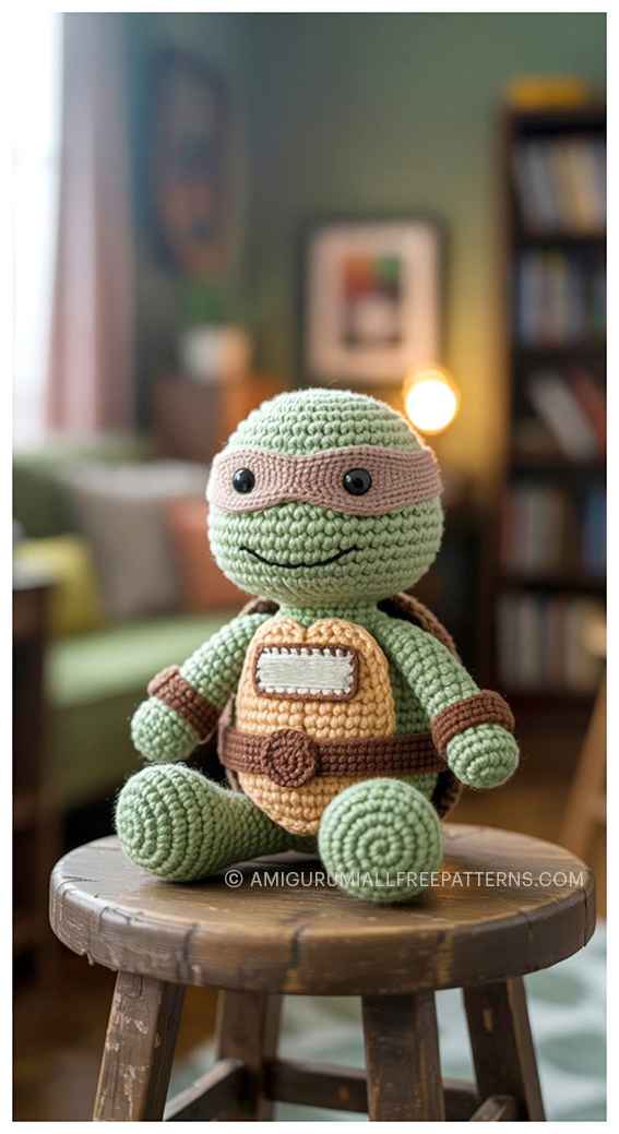 Amigurumi Ninja Turtles Crochet Free Pattern