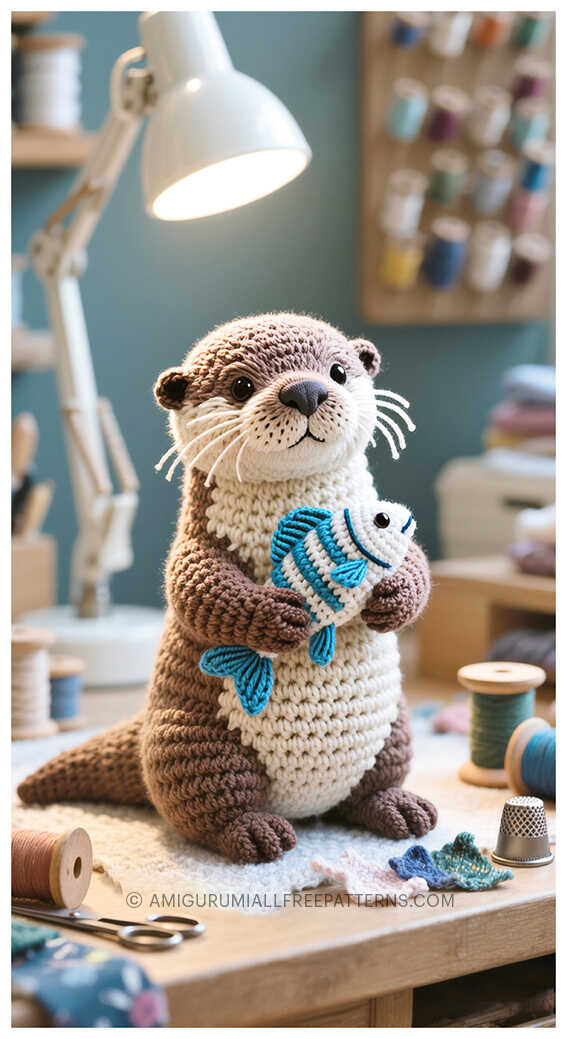 Amigurumi Mini Otter Crochet Free Pattern