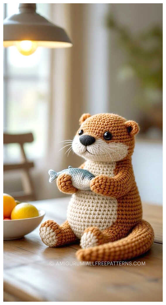 Amigurumi Mini Otter Crochet Free Pattern