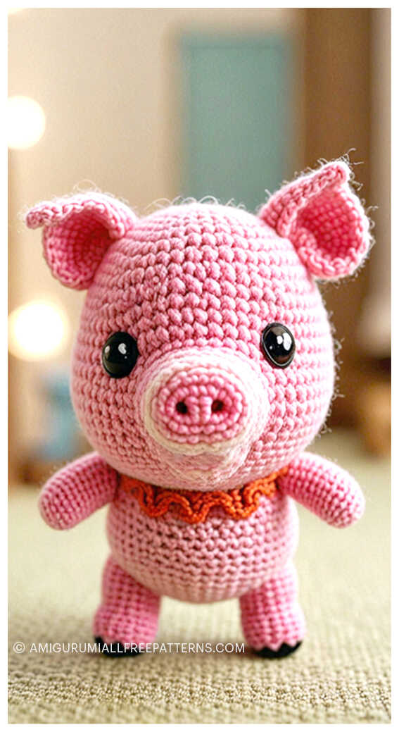 Amigurumi Sweet Pig Crochet Free Pattern