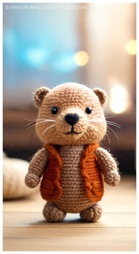 Crochet Beaver Amigurumi Free Pattern