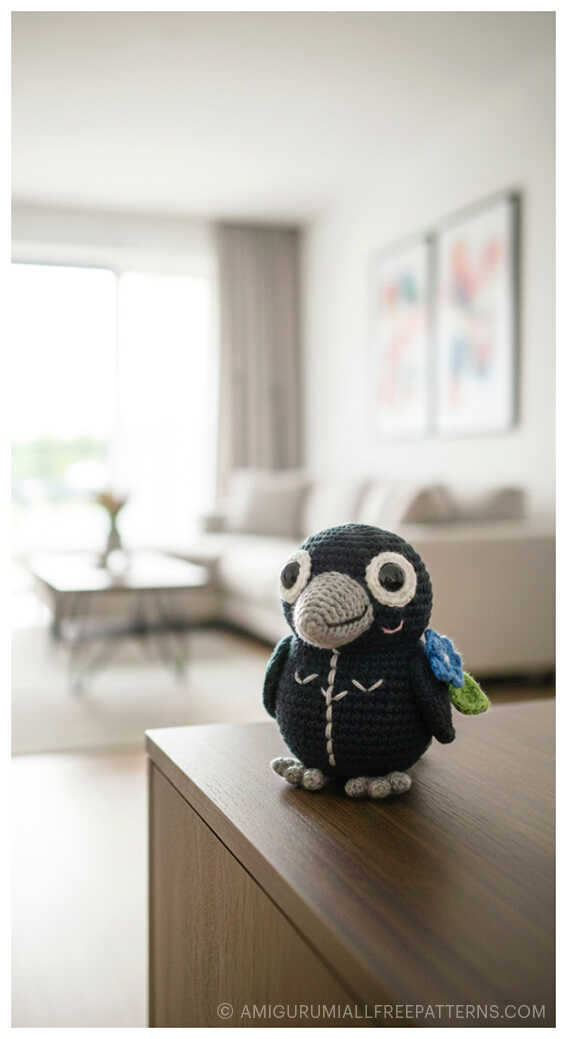 Free Crochet Crow Alena Amigurumi Pattern - Free Amigurumi