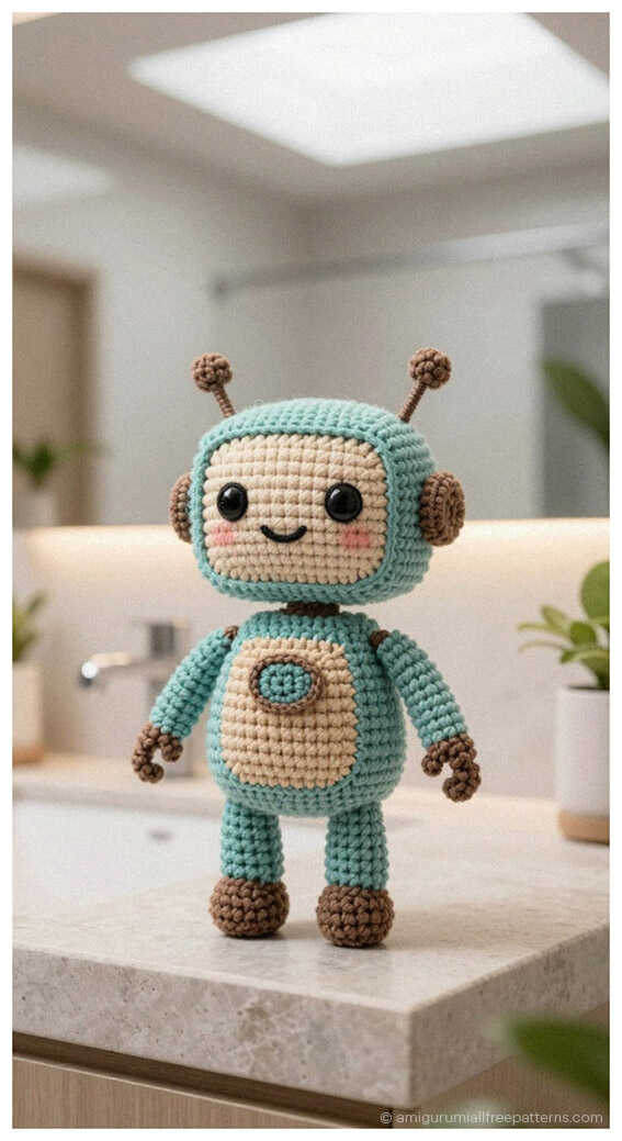 Free Robot Amigurumi Crochet Pattern: Beginner Friendly