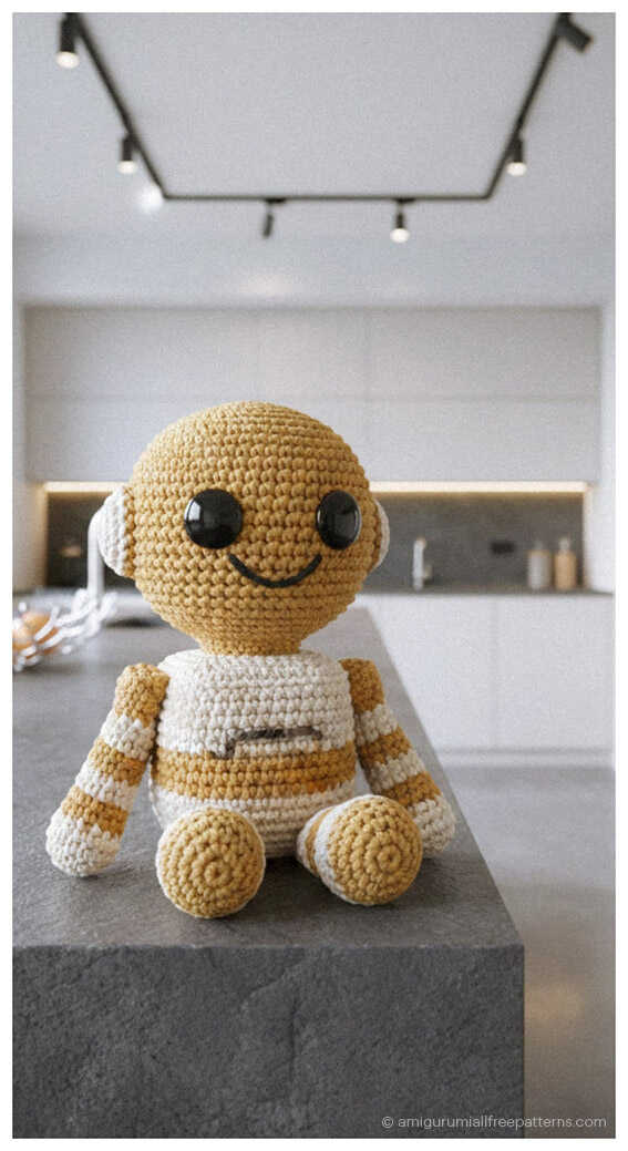 Free Robot Amigurumi Crochet Pattern: Beginner Friendly