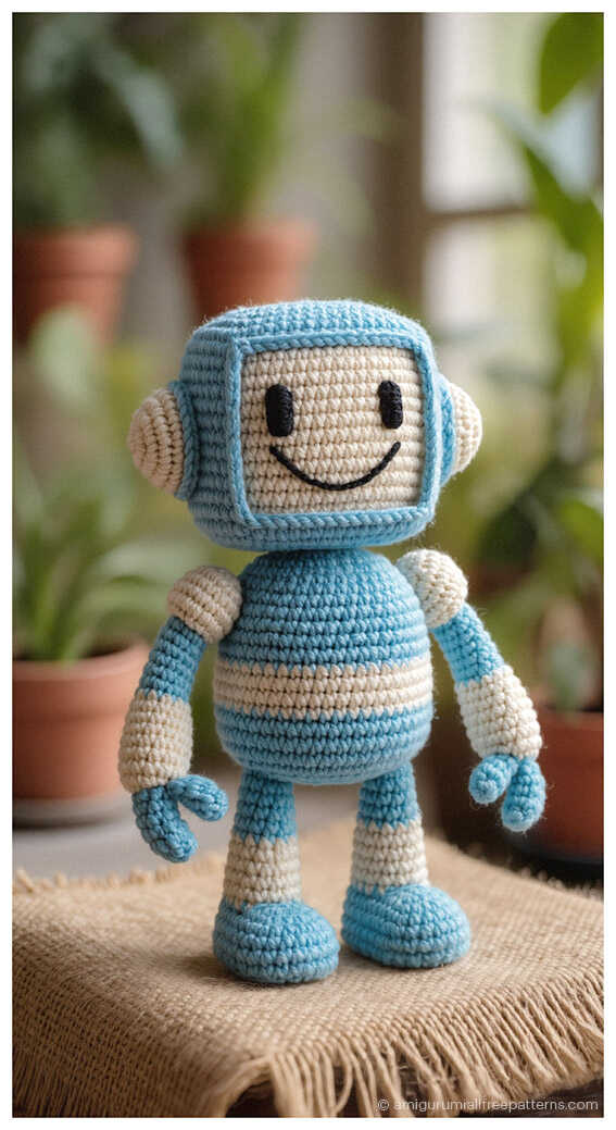 Free Robot Amigurumi Crochet Pattern: Beginner Friendly