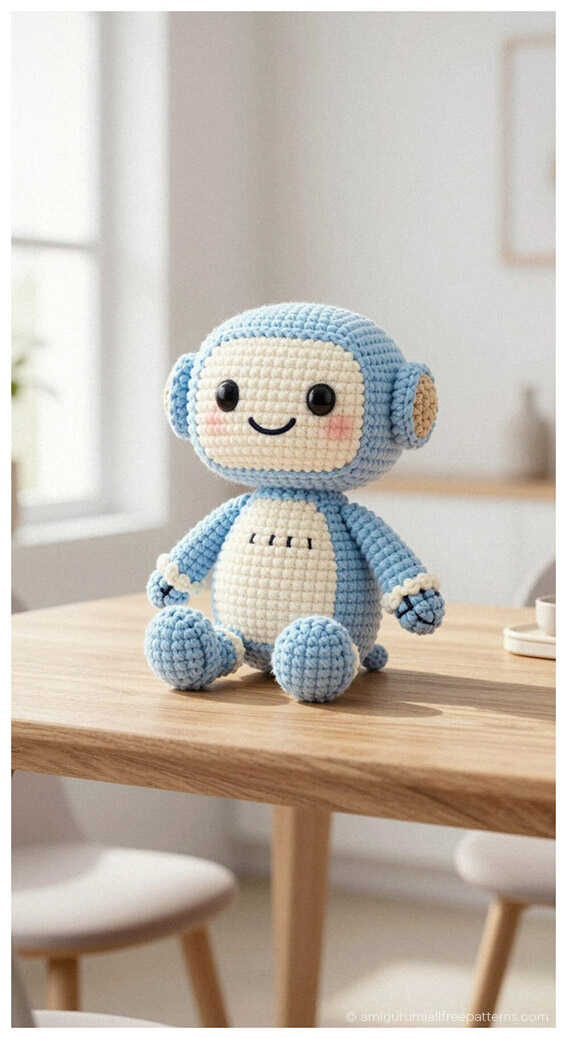 Free Robot Amigurumi Crochet Pattern: Beginner Friendly