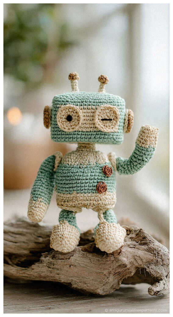 Free Robot Amigurumi Crochet Pattern: Beginner Friendly