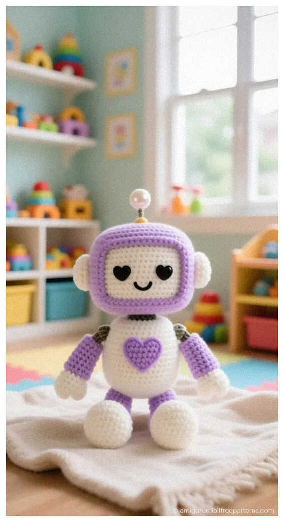 Free Robot Amigurumi Crochet Pattern: Beginner Friendly